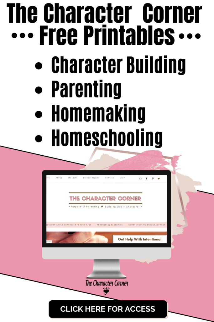 The Character Corner Free eBooks, Printables and Challenges! - The ...